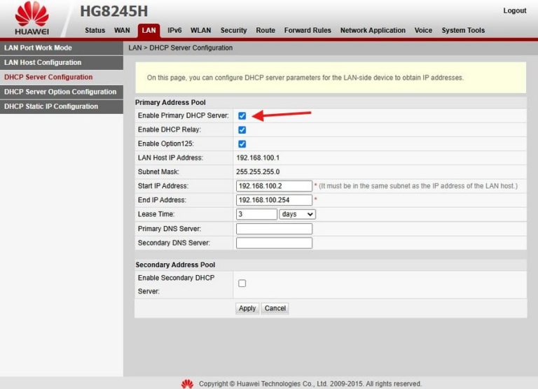 تنظیم مودم فیبر نوری هواوی - تیما شبکه